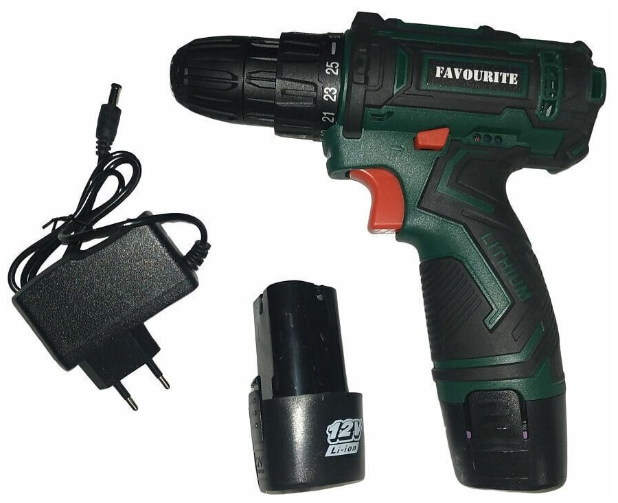 Аккумуляторная дрель-шуруповерт Favourite DC 1202 Promo, 12В, 2Ач
