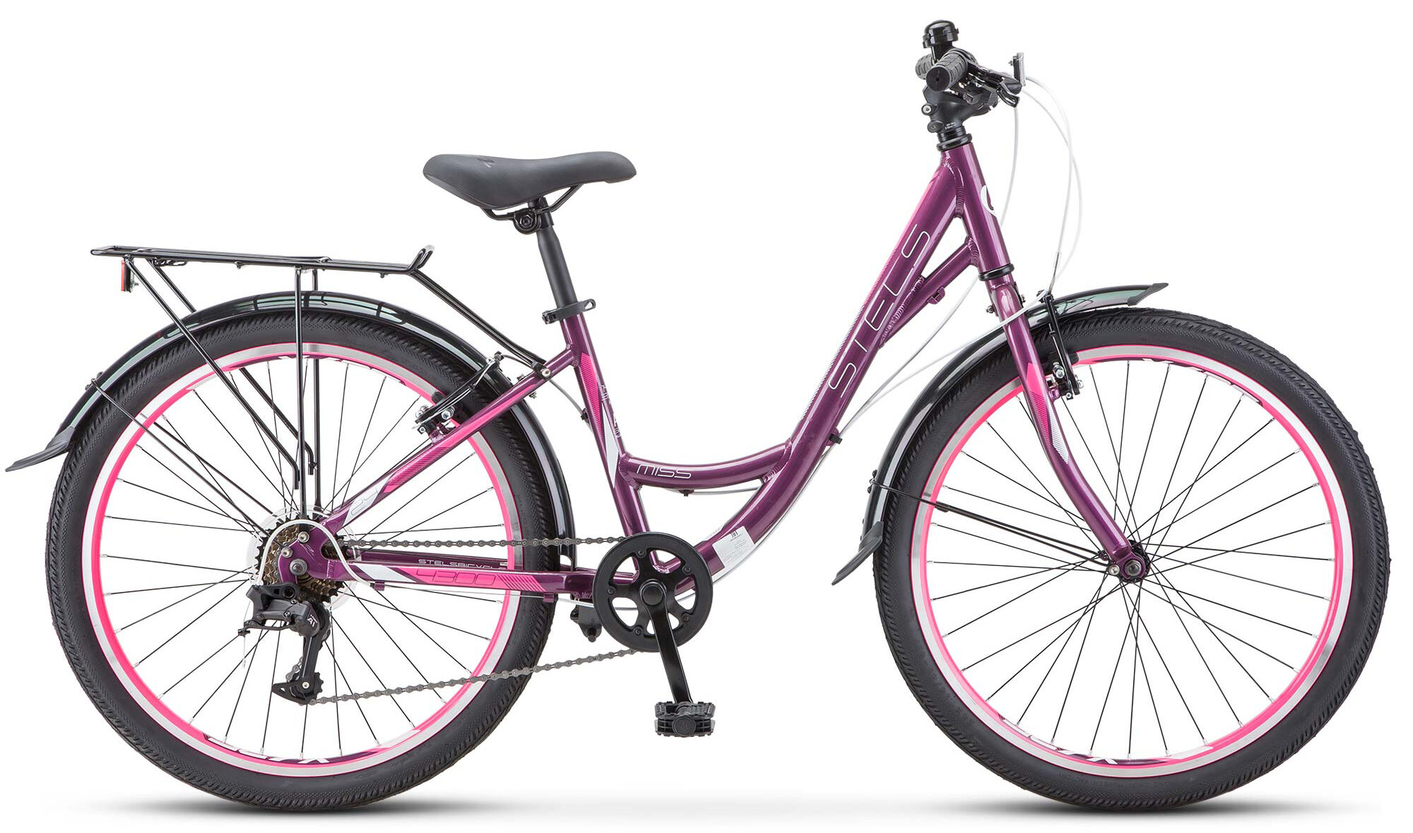 Подростковый велосипед Stels Miss 4300 V Z010 (2025) 24 Фиолетовый (130-150 см)