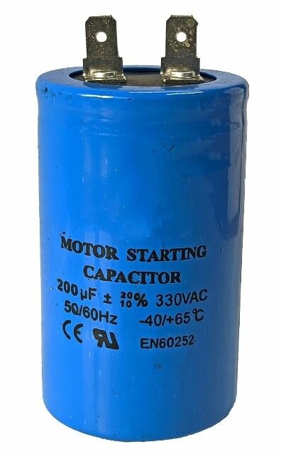Конденсатор CD60 330V 200uF (с 2-мя клеммами)