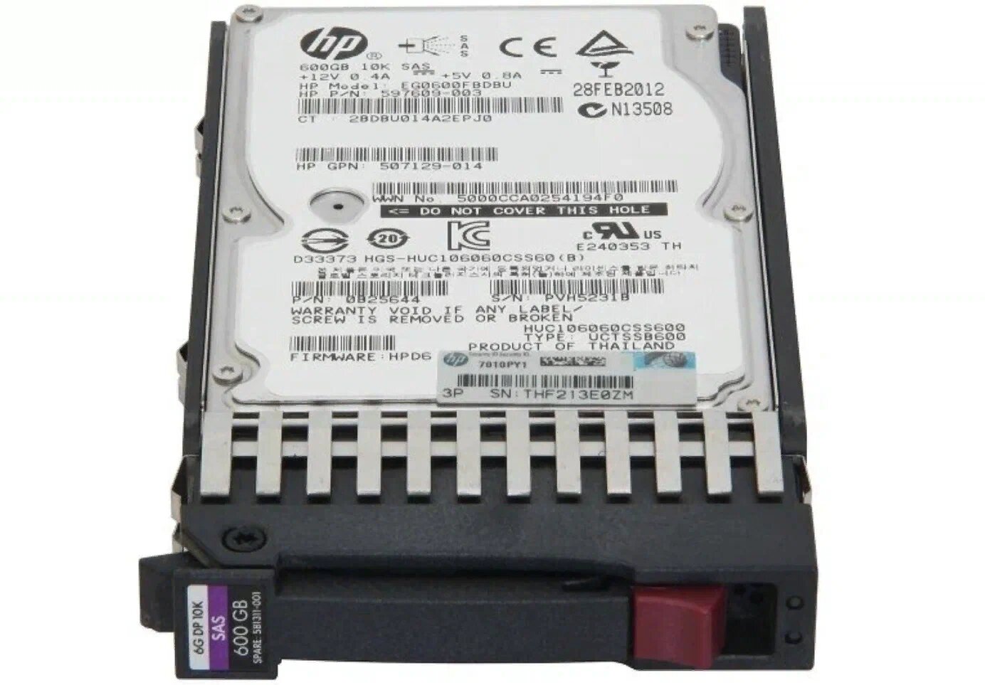 Жесткий диск HPE EG000600JWEBH 600GB 10K SAS 12G 2,5" 872477-B21 872736-001 876938-001 869714-002 781581-002 872483-004 EG000600JWJNP