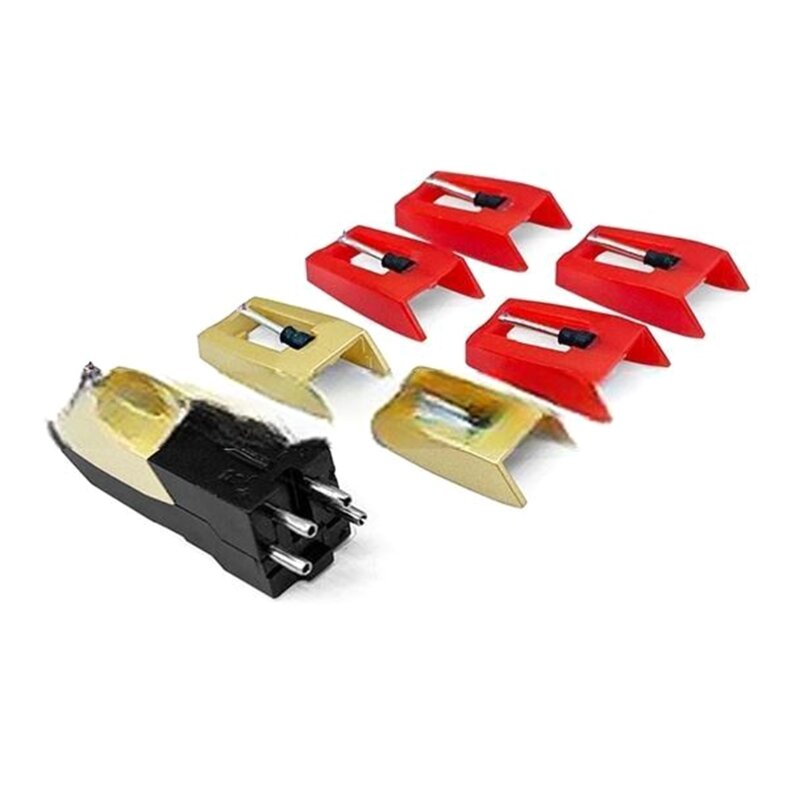 Двухцветный Набор игл проигрывателя грампластинок для Проигрывателей и фонографов Hifi Sound с простой установкой