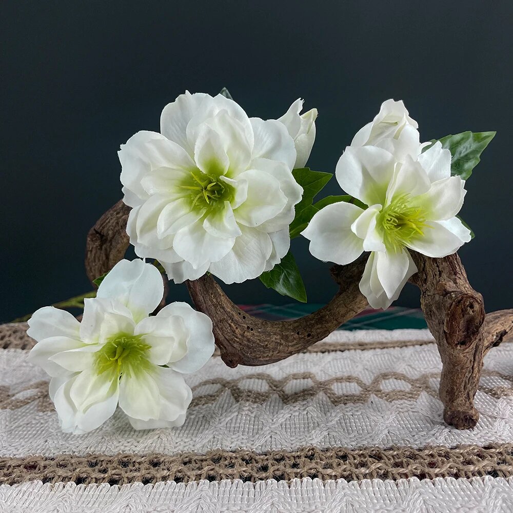 Шелковый цветок Milky White, рождественский декор