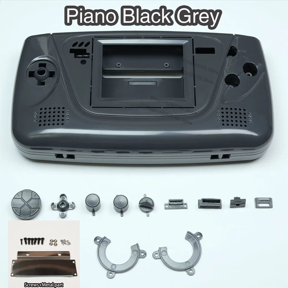 Корпус для Game Gear GG Black Grey