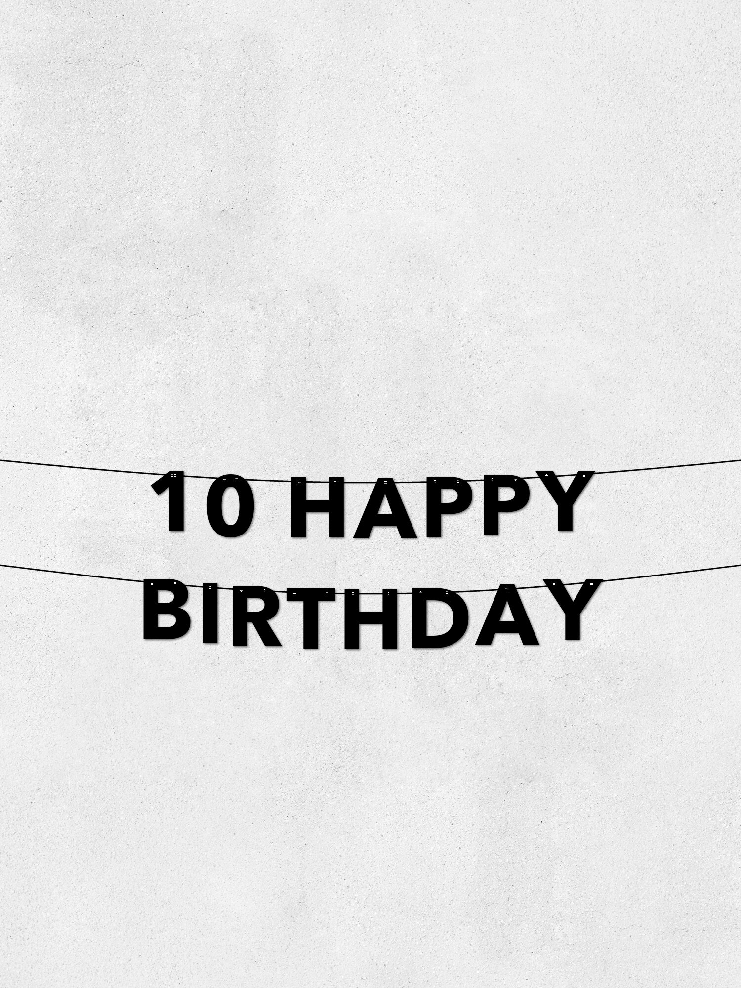 Гирлянда из букв Happy Birthday 10 см - Долговечный декор для праздников и фотосессий