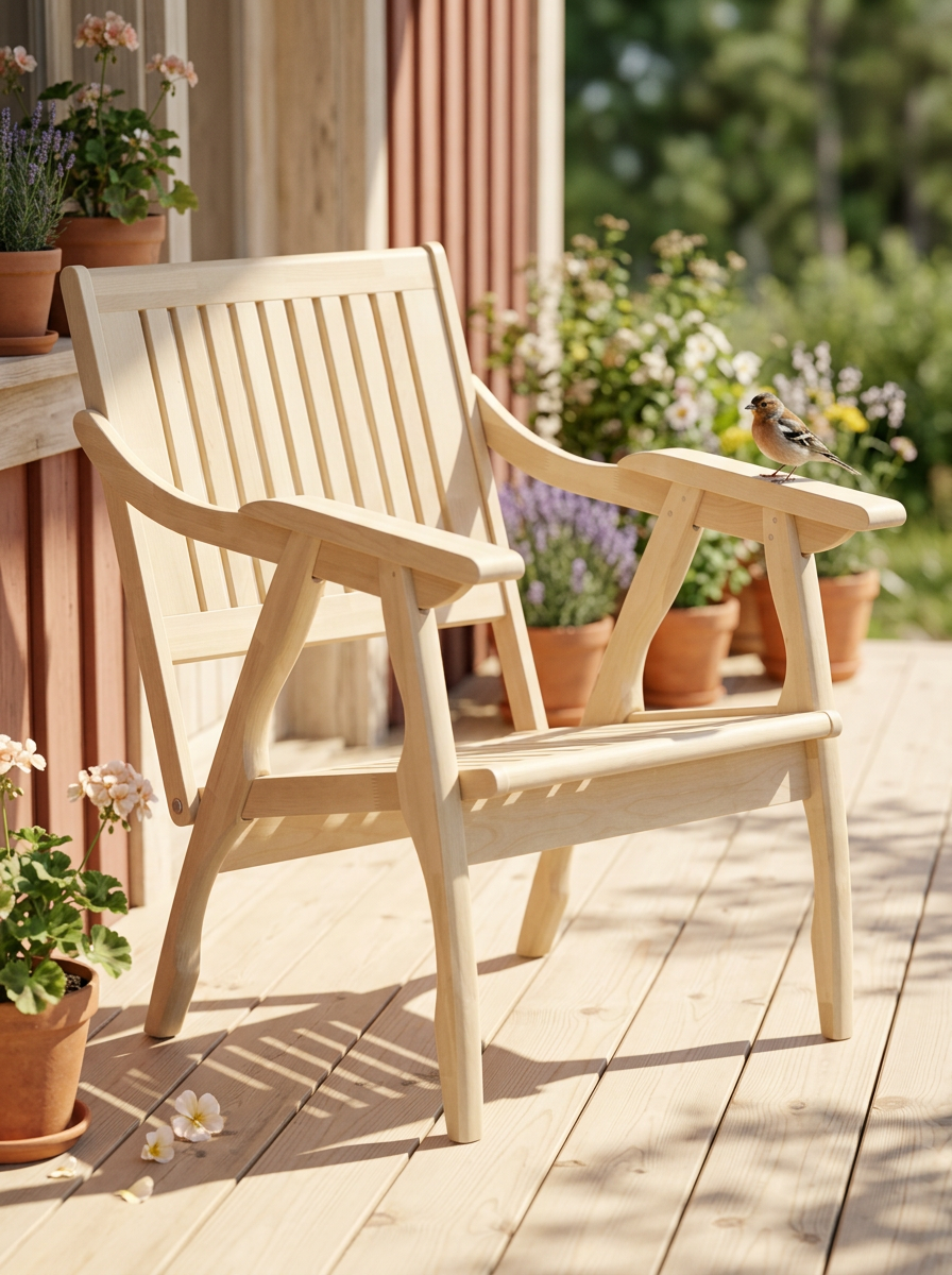 Кресло IFERS Массив решетка, каркас из натурального дерева, цвет лак