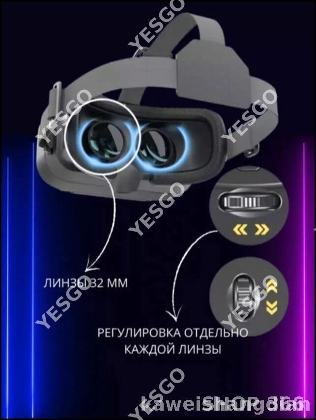 VR-очки для смартфонов, 3D-кино, AR-игр, стереоскопические иммерсивные устройства с эффектом полного погружения, моноблок.