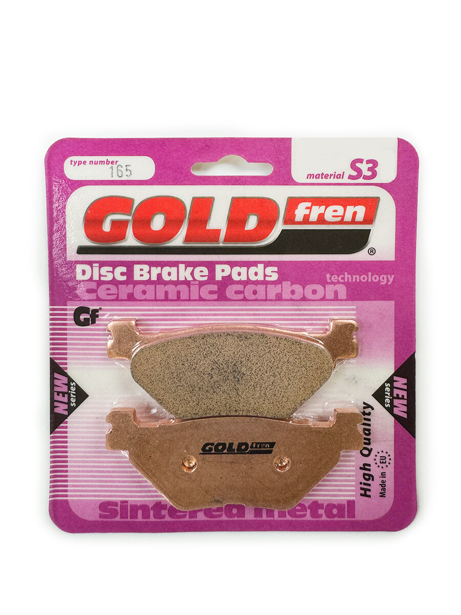 Колодки тормозные GOLDfren 165 S3 кросс TRW MCB731, SBS 768, 769, EBC FA 319/2, Ferodo FDB 2126, FDB 2156