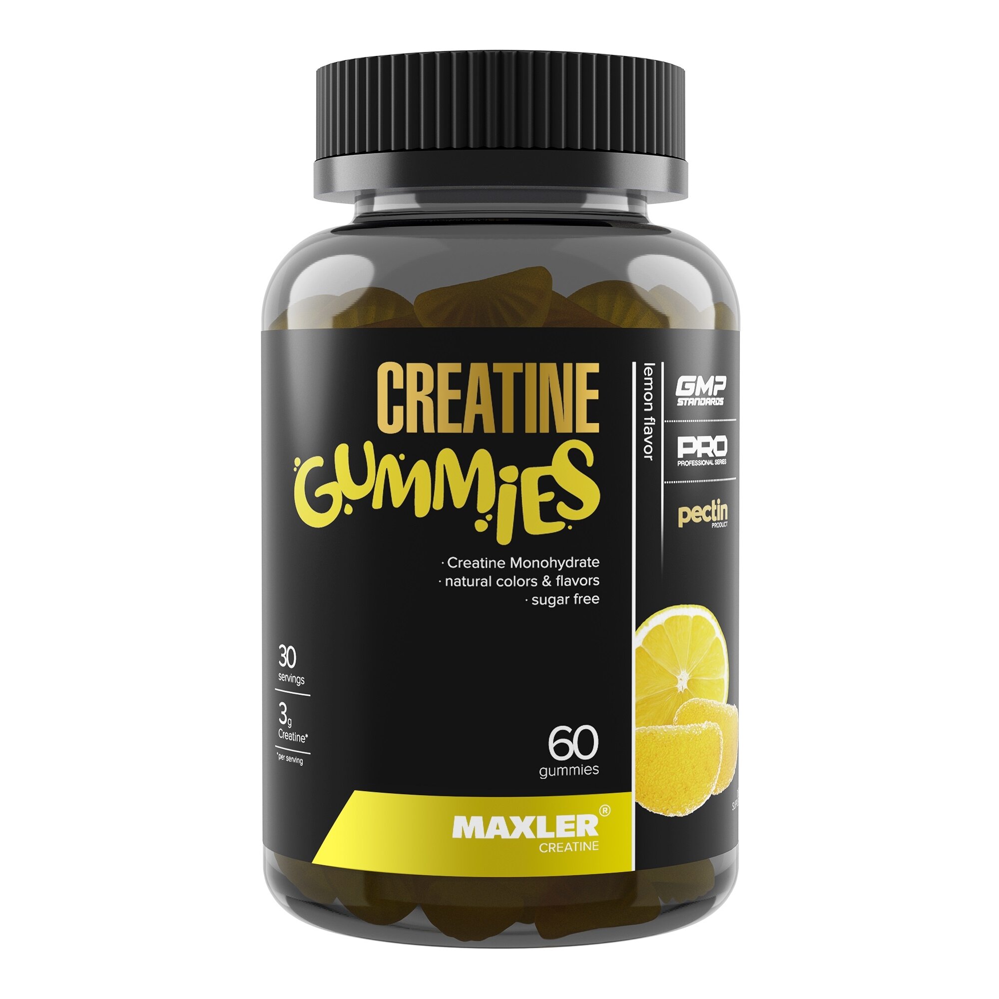 Креатин жевательный Creatine Gummies 60 жев. конф. (Maxler) Лимон