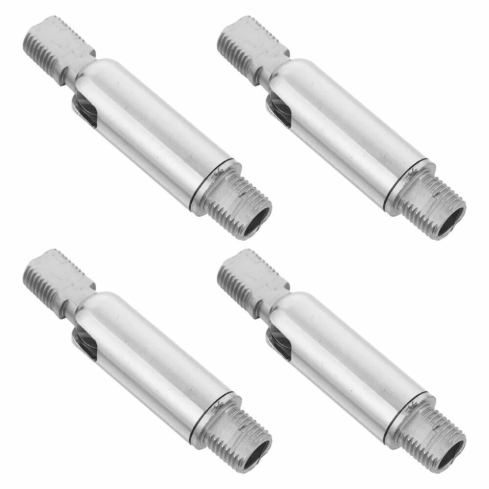 Набор из 4 поворотных железных светильников-адаптеров для потолочных люстр, серебристых, для наклонного потолка