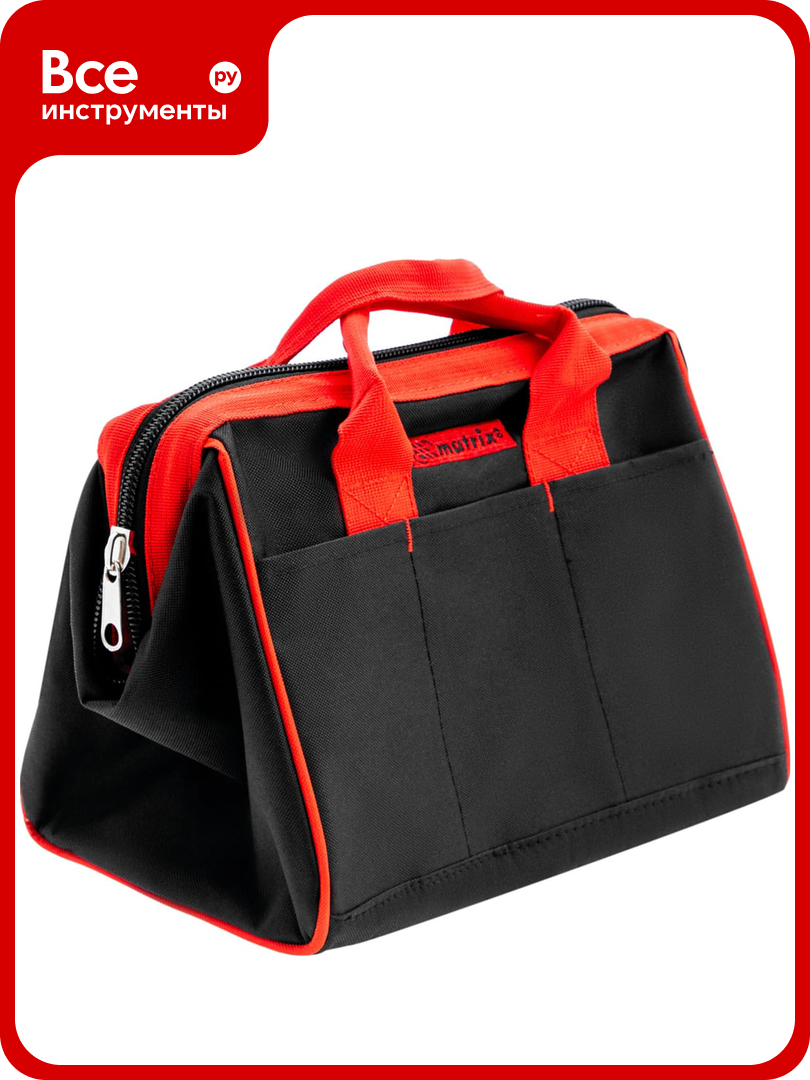 Сумка для инструмента MATRIX 90251 (315х215х225 мм; 14 карманов) из прочного оксфорд-материала с жестким каркасом