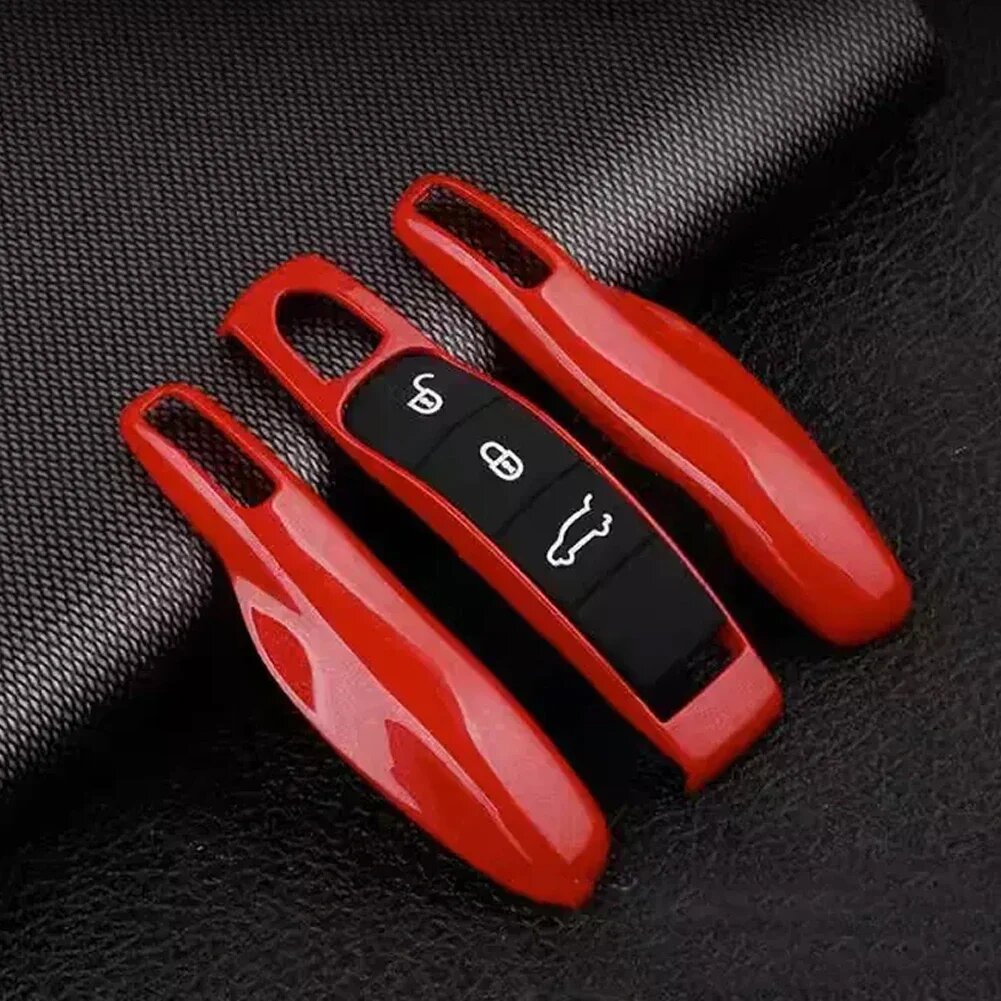 Автомобильный смарт-чехол для дистанционного ключа, набор чехлов для Porsche Panamera Spyder ABS Red