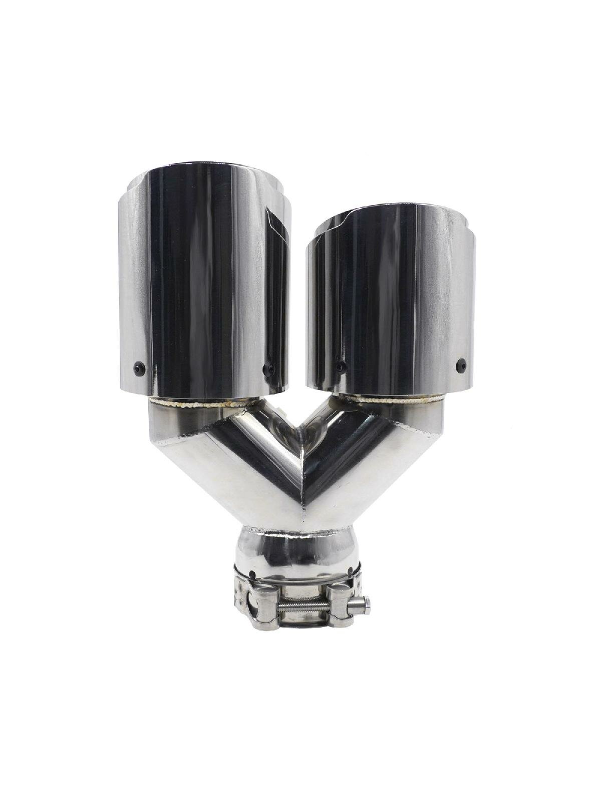 Автомобильные Универсальные Глушители Заднего Горла Y-образной формы С Двойным Выпуском Выхлопных газов