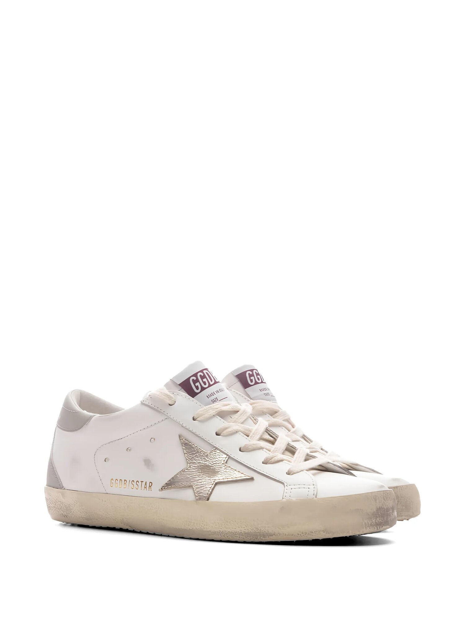 Кроссовки Golden Goose Star detail sneakers, размер 37, бежевый/белый — фото 1