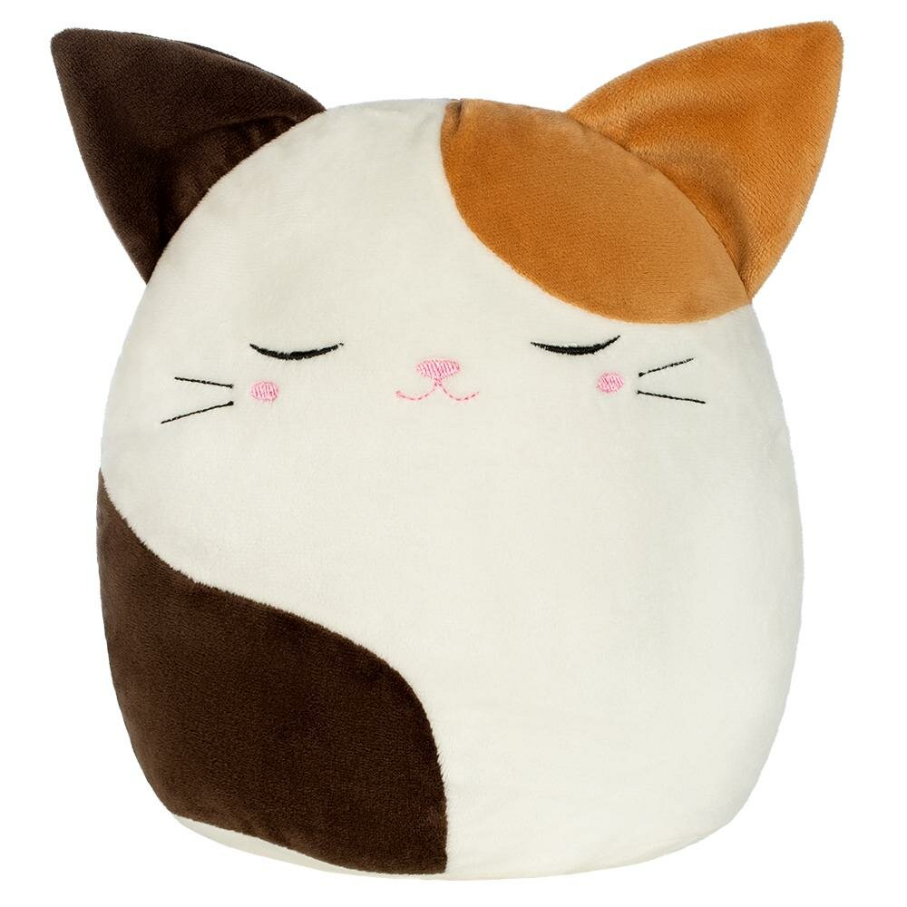 Мягкая игрушка «Котик Айк» Fancy, декоративная подушка-антистресс для детей, белый с рыжими пятнами, плюш