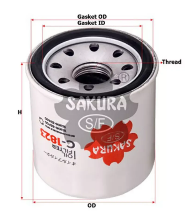 Фильтр масляный Renaul Duster , Arkana, Logan, Megane III, Scenic III, Fluence1.6 H4M Sakura