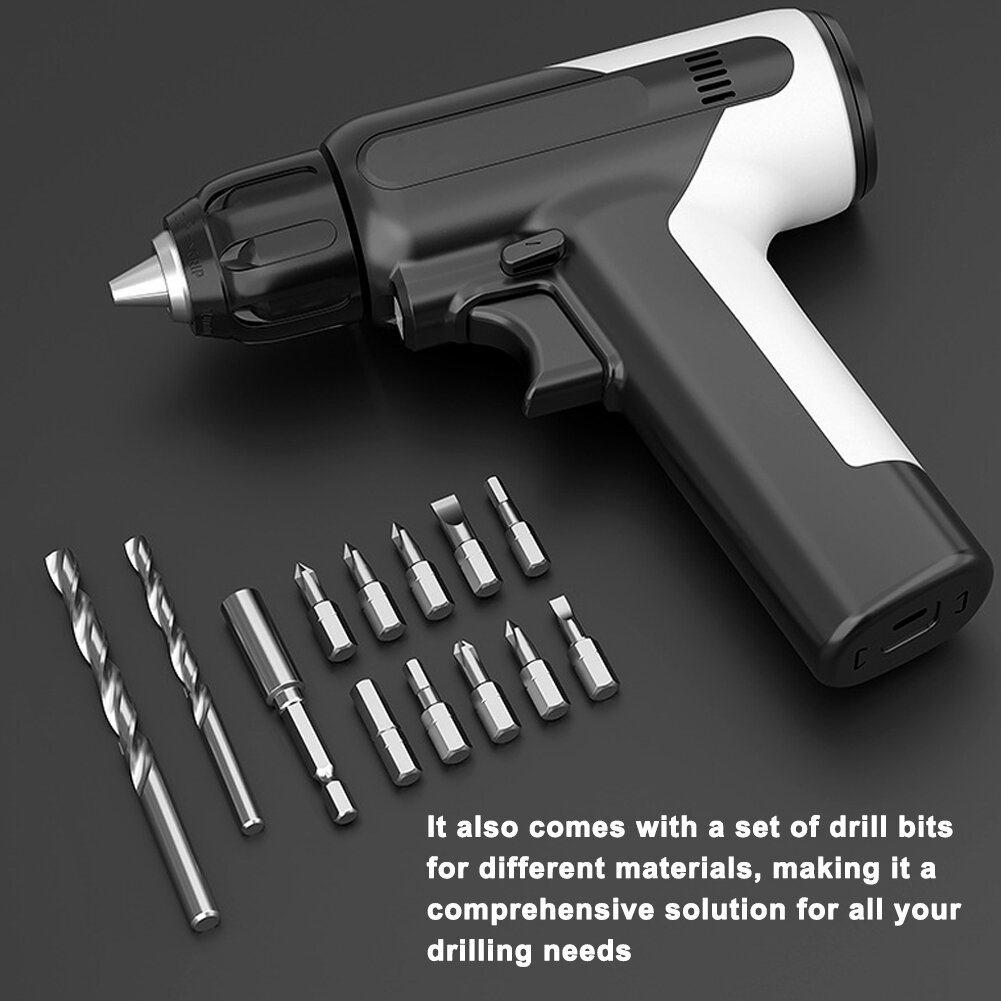 Аккумуляторная дрель-шуруповерт 7.2В, 10Н·м, USB зарядка, многофункциональная