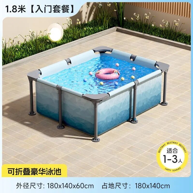 [2026] Каркасный бассейн Bestway для домашнего использования, утолщенный и усиленный, бассейн для взрослых, игровой бассейн для детей.
