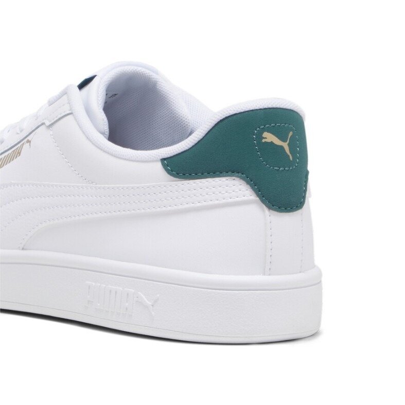 Кеды PUMA Smash 3.0 L, размер 11 UK, белый/голубой — фото 1