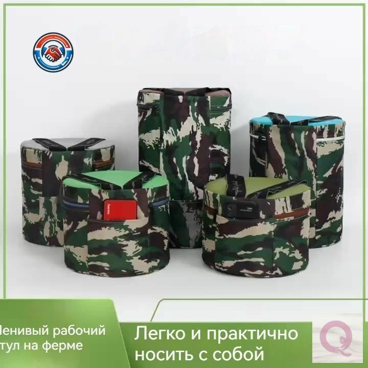 Садовый портативный стул 32 см, складной мини табурет для дачи рыбалки теплицы, компактный легкий туристический пень до 250 кг, удобная сидушка для садовода