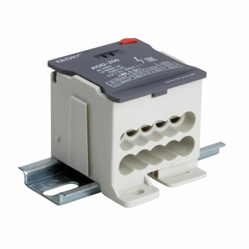 Блок распределительный винтовой зажим 2х95кв. мм 10х16кв. мм DKC POD-200