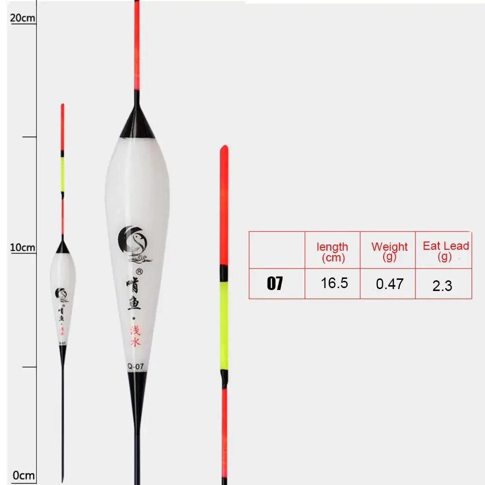 Пластиковый поплавок для карася Белый, 07