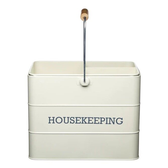 Набор для уборки KitchenCraft Living Nostalgia Antique Cream Housekeeping Box LNHKEEPCRE