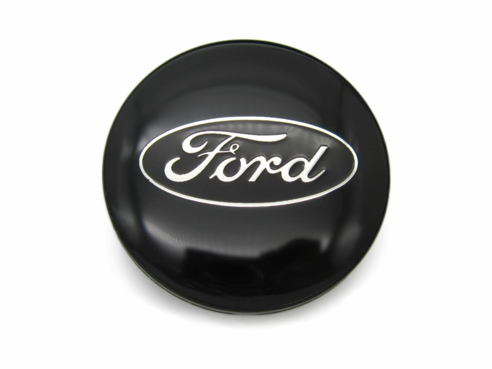Колпачки заглушки на литые диски Ford black 62/55/10, комплект 4 шт.