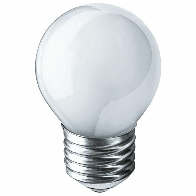 Лампа накаливания NAVIGATOR, 40 Вт, E27, 230 В, 388 Лм, 3000 К, матовый шар