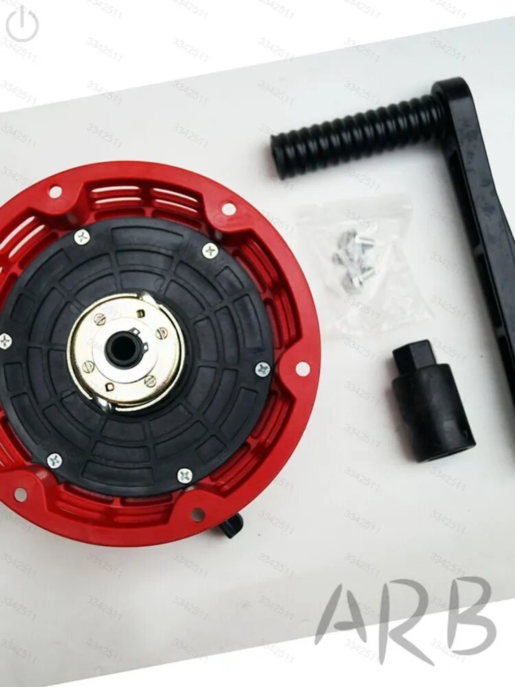 Ручной стартер для бензоинструмента (двигатели 170F/168F), черный, пластик