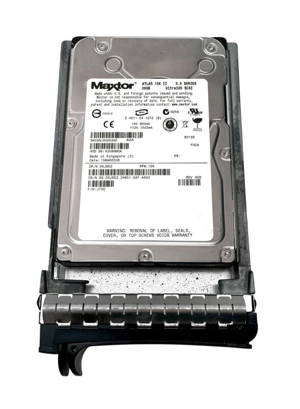Жесткий диск Dell 36Gb 15000 U320SCSI 3.5" HDD XJ652