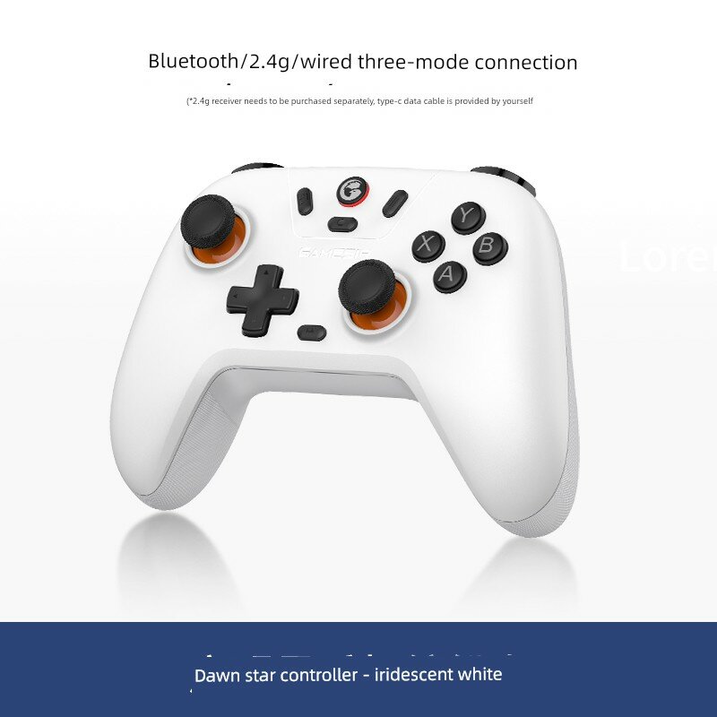 GameSir Starlight Беспроводной контроллер для ПК, Steam, режим Xbox, Bluetooth, Switch и Android, цвет светло-белый
