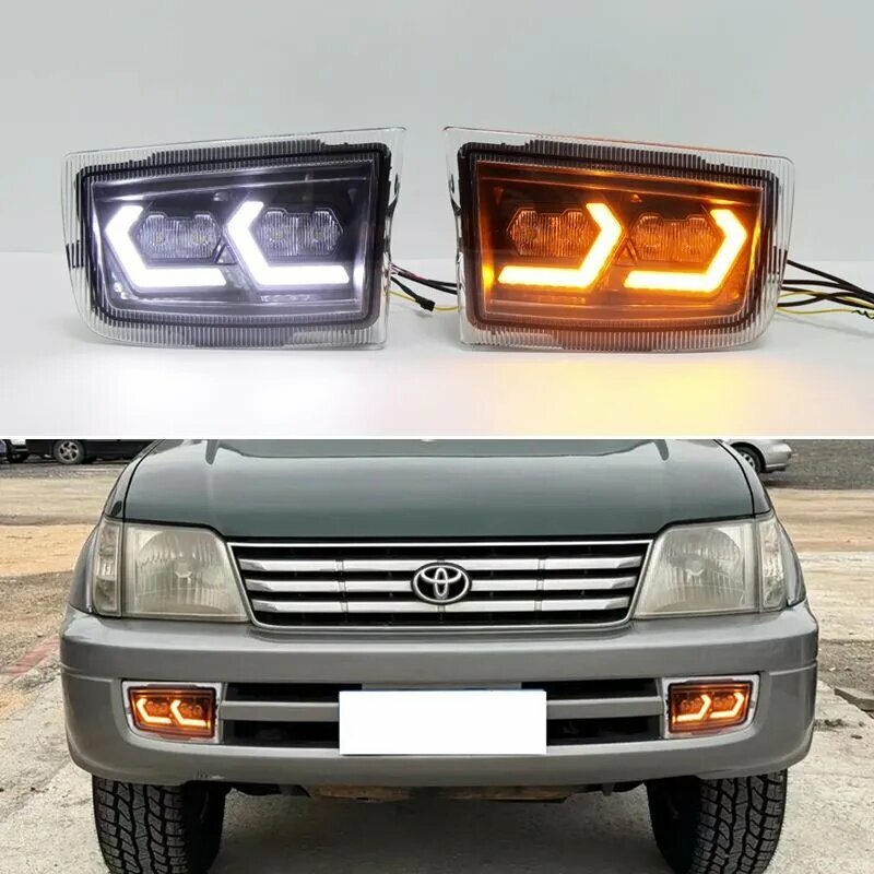 Фары автомобильные, 2 шт, арт. Toyota Land Cruiser Prado 90 1996-2002 LC90