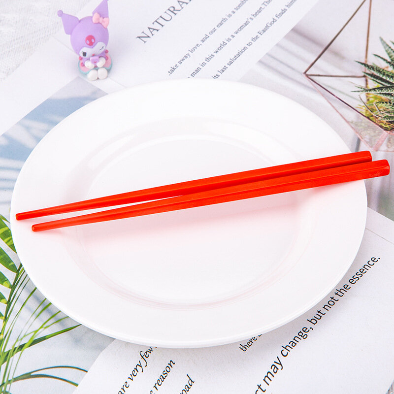 Красочный меламиновый ланч-бокс, портативные детские палочки для еды конфетных цветов, обучающие палочки для еды для малышей.