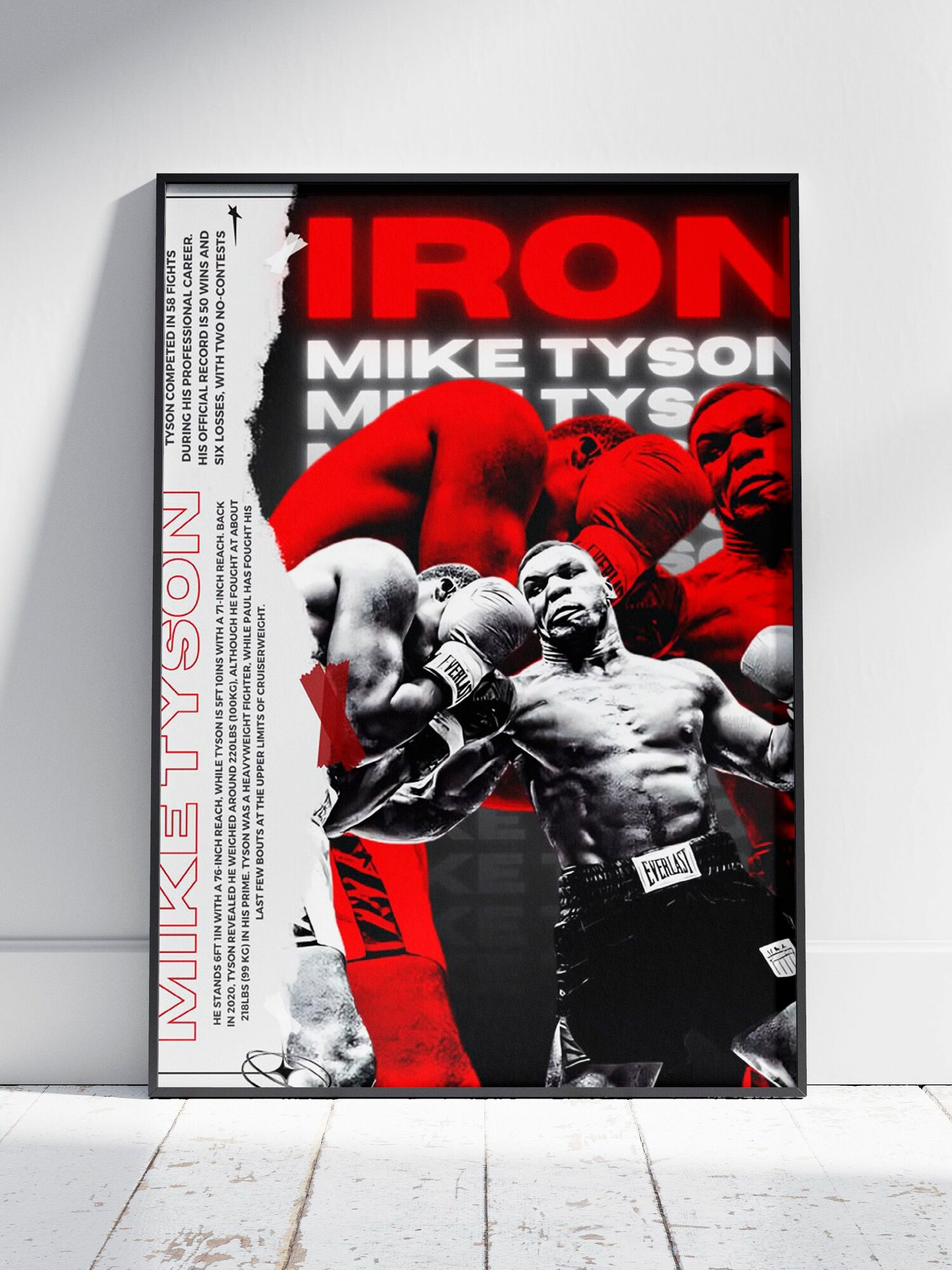 Плакат на стену для интерьера Легенды Бокса (Майк Тайсон - Mike Tyson 15) - Постер по спорту и физической активности формата A4 (21x30 см)