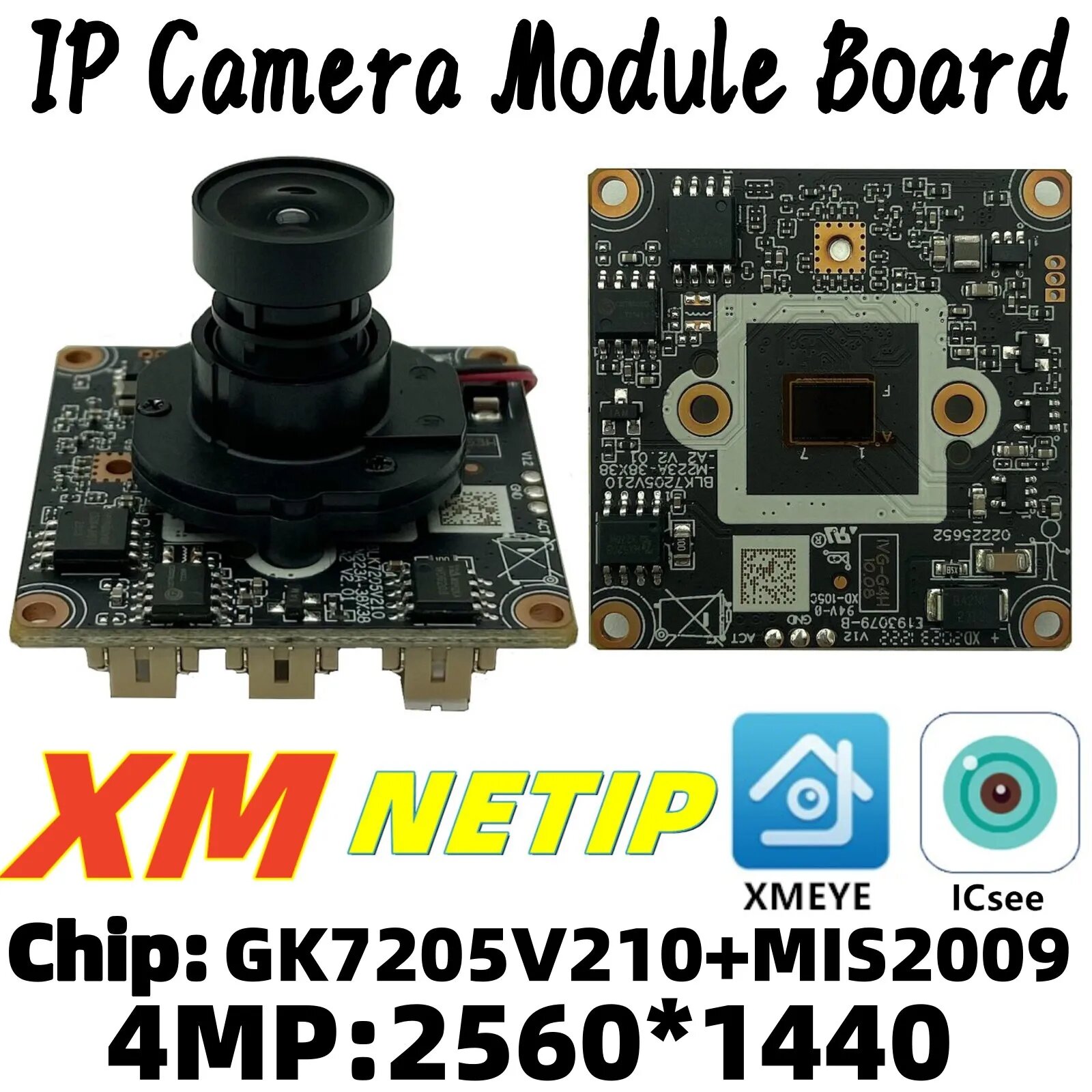 IP-камера Drelemo GK7205V210+MIS2009 4MP with Lan Cable, 1,7 мм