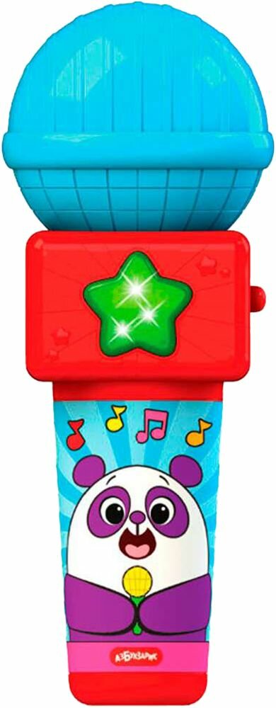 Детская музыкальная игрушка "Модные песенки. Веселый микрофончик", развивающая интерактивная игрушка для малышей со звуковыми и световыми эффектами, развиваем мелкую моторику