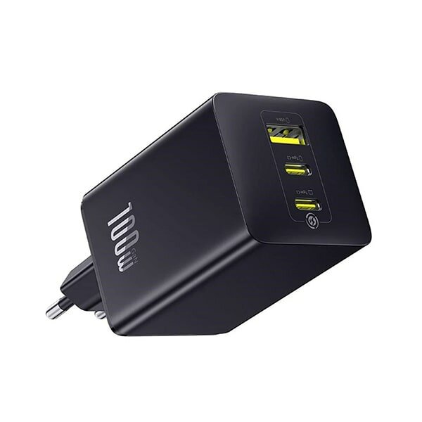 Сетевая зарядка Baseus EnerFill FE11, 2Type-C, USB-A 100W, QC3.0 PD, черный