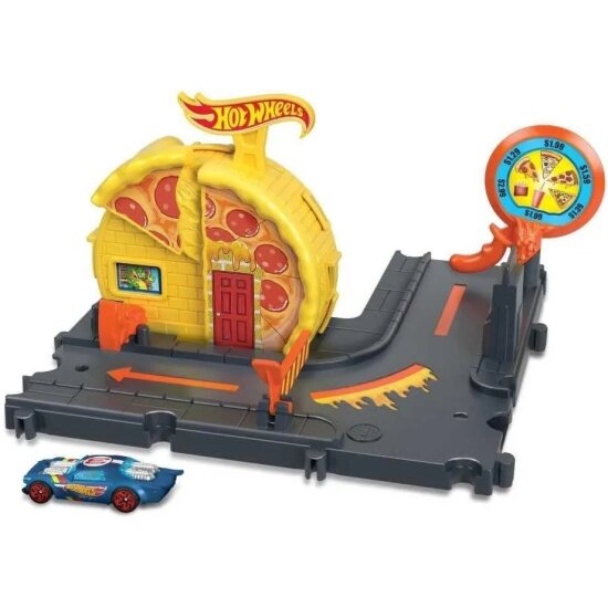 Игровой набор Hot Wheels HKX44 Speedy Pizza Pick-Up
