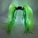 Светящаяся повязка на голову, зеленый LED Headband 4