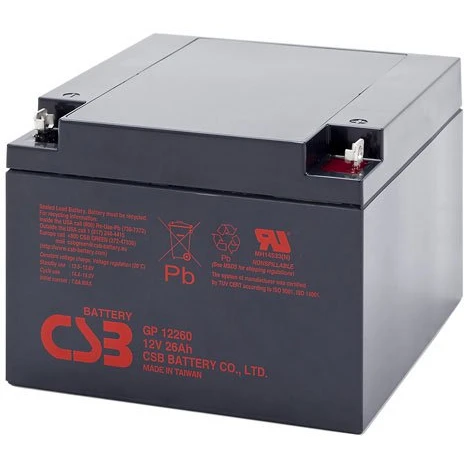 Аккумулятор CSB GP-12260 (12V, 26Ah) для UPS