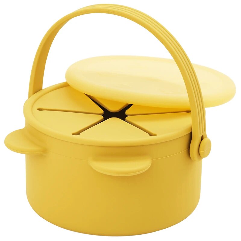 Силиконовая чашка для детей 125 мл, Mustard