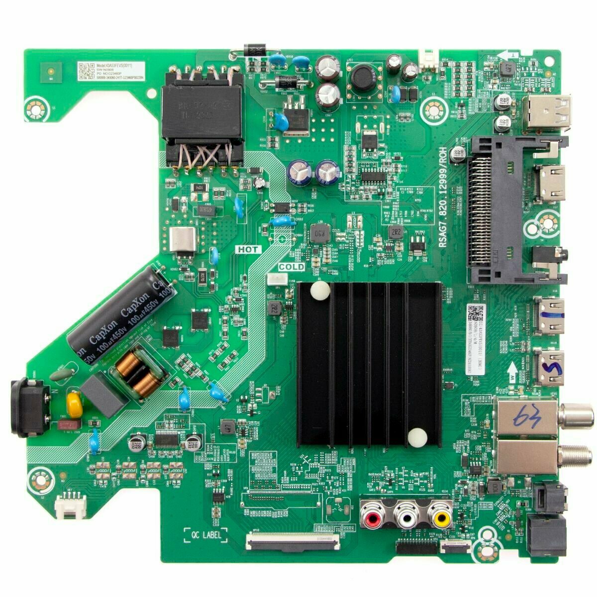 Плата управления RSAG7.820.12999/ROH для телевизора Hisense 43A6K