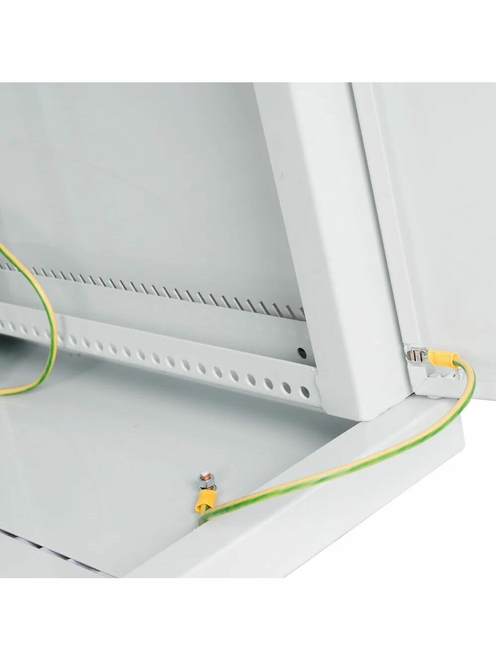 Настенный разборный шкаф 19" кддс 9U, стеклянная дверь, 600x450, серый УТ000003576