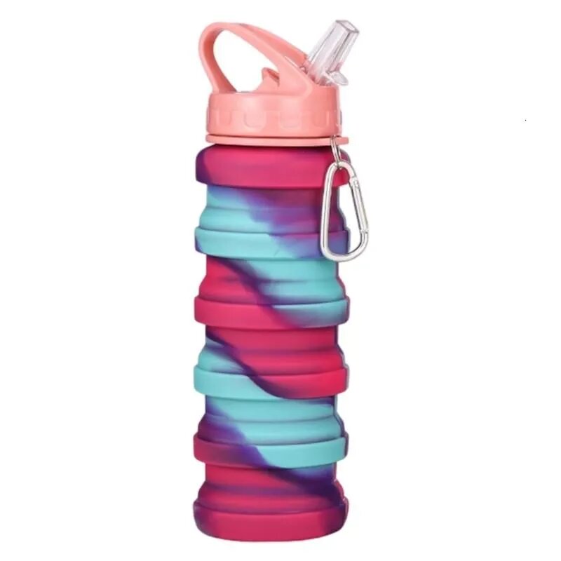 Складная дорожная бутылка для воды, 500ml - LJ1041Y Камуфляж