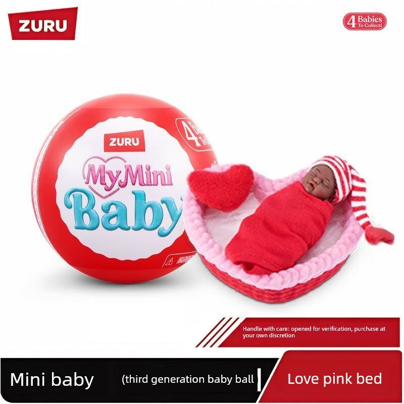 Игрушка-сюрприз ZURU Baby Ball (третье и второе поколения), миниатюрная силиконовая кукла, сценический декор, для