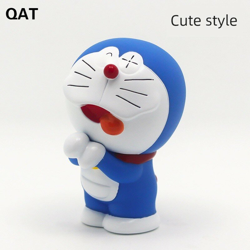 Фигурка куклы Doraemon Jingle Cat Doraemon Blue Fat Man, кукла, игрушка, слепая коробка, модель автомобиля, орнамент