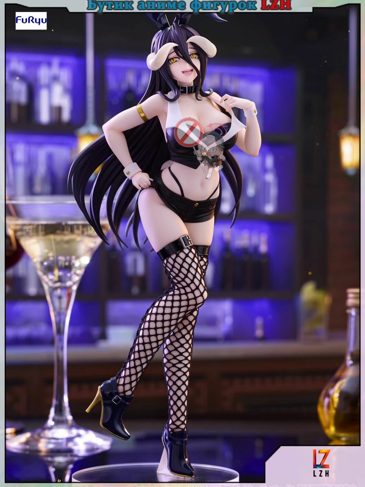 Аниме фигурка FuRyu BiCute Bunnies Альбедо(Albedo) из "Overlord" 30 см (LZH)