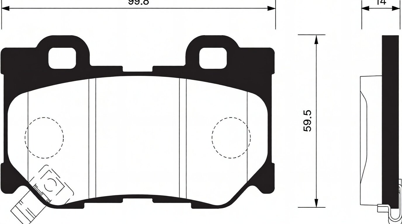 Колодки тормозные INFINITI FX35/37/50 08-/GS35/37/25 06- задние SP1472 Sangsin brake арт. SP1472