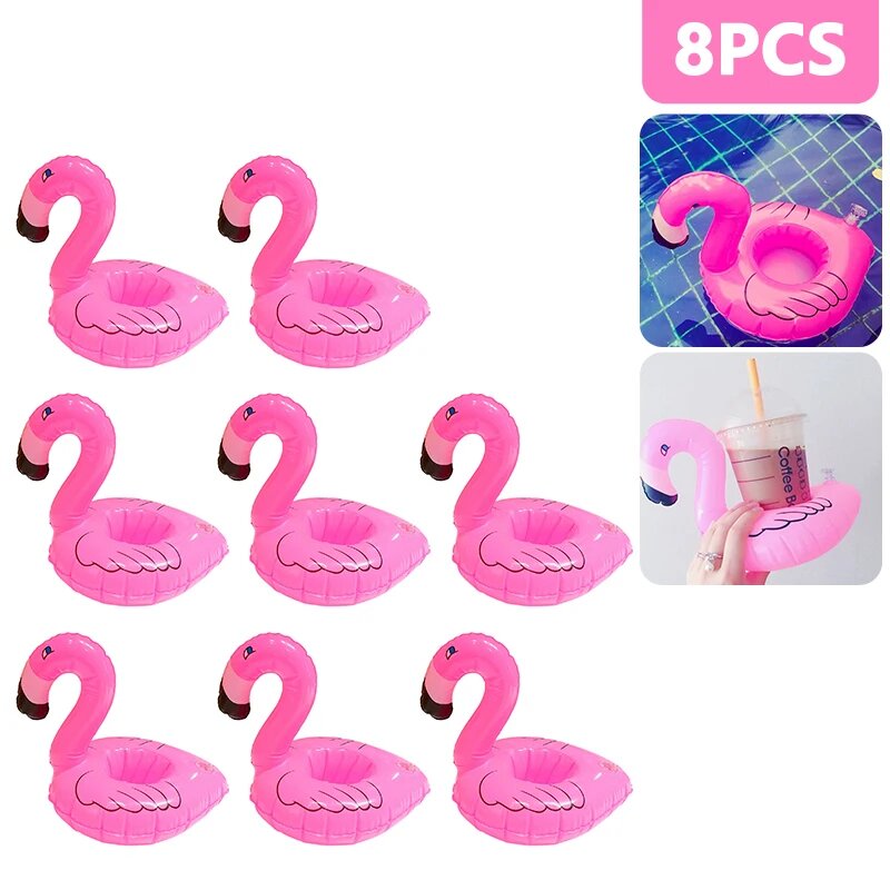 Надувной держатель для чашки flamingo sikiwind Розовый, 8pcs Flamingo Cup