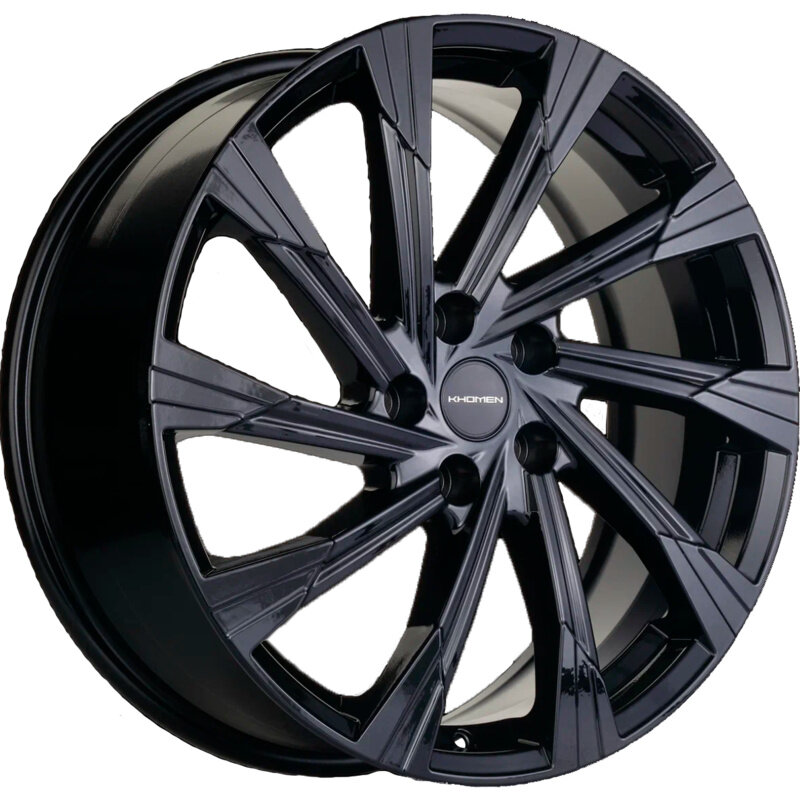 Диск колёсный литой Khomen Wheels KHW1901 Chery Tiggo 7 Pro 19 дюймов 7.5J 5×108 вылет 33 dia 60.1 черный